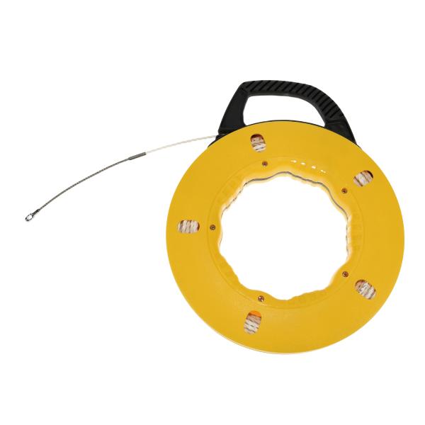 30mなのにコンパクト●ハンディタイプで持ち運びが楽●継金具を使わないテーパー構造で、引っ掛かりにくい・φ4からφ5へ太くなるテーパー形状・細径から太径へ「継金具がなく引っ掛からない」●入線距離の目安　長さ表示付き(0.5m毎)・おおよその...