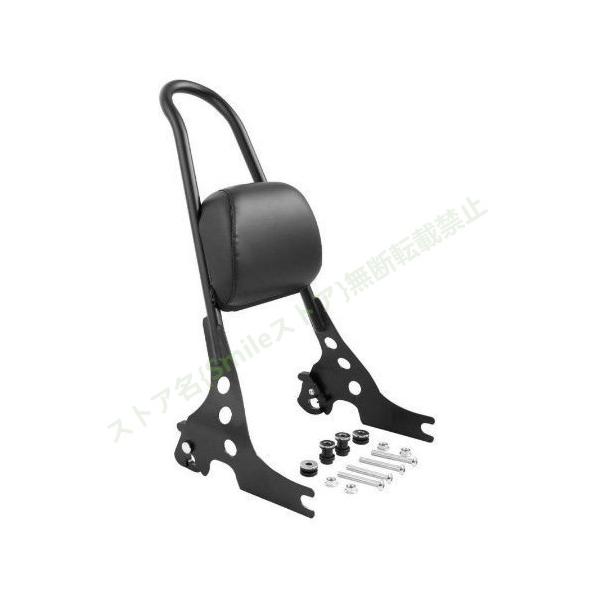 商品：シーシーバー ハーレー スポーツスター デタッチャブル バックレスト 汎用品 バイク ツーリング銘柄：TCMTモデル名：XF2906A33-Bアイテムの種類：座席とベンチアイテム重量：4キロ素材の種類：合成皮革+フォーム+鉄カラー:ブ...