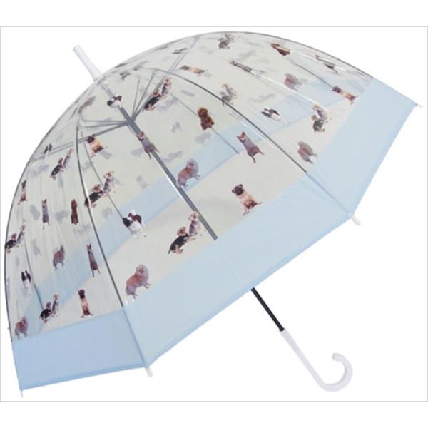 【商品サイズ】幅5cm 奥行8.5cm 高さ92cm【セット内容】本体：１【材質】生地：ポリエチレン　　　　　　中棒：鉄　　　　　　　　　　親骨：グラスファイバー【商品名】ビニール傘　リビングドッグ　
