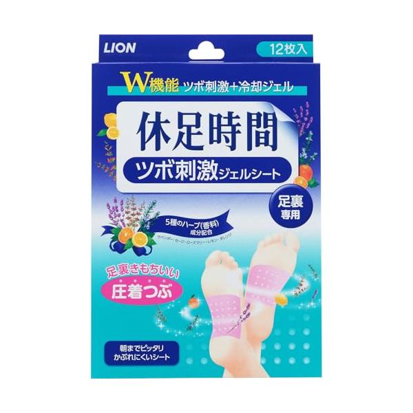 &lt;b&gt;原産国 :&lt;/b&gt; 日本&lt;b&gt;内容量 :&lt;/b&gt; 12枚商品サイズ (高さ×奥行×幅): 140mm×35mm×210mmブラント名: 休足時間メーカー名: ライオン★★商品保証について...