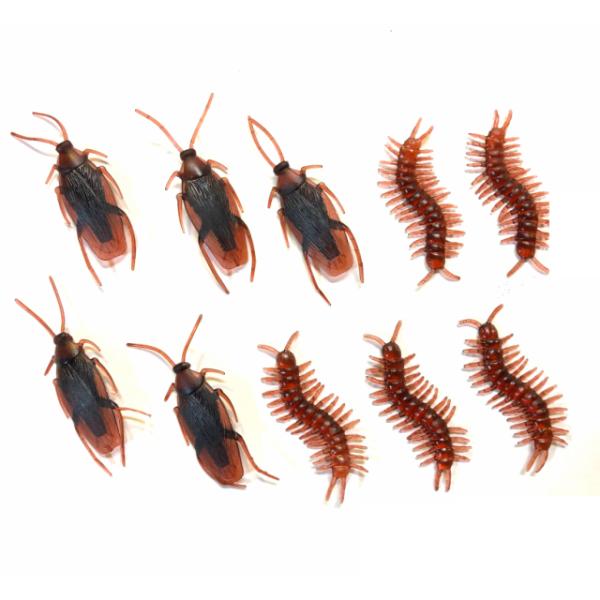 【ゴキブリ】　　サイズ　約　70ｘ20ｘ4ｍｍ　　　　　　 （長さＸ幅Ｘ厚み）　　重量（1個）　　　　　　約　2ｇ【ムカデ】　　サイズ　約　55ｘ20ｘ3ｍｍ　　　　 　　（長さＸ幅Ｘ厚み）　　重量（1個）　　　　　　約　2ｇ【ハエ】　　サ...