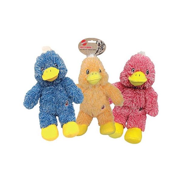 Ethical SPOT Fuzzy Ducks Plush Dog Toysふさふさ・もこもこ、ソフトなぬいぐるみです。柔らかいぬいぐるみが好きな子にオススメです。ふさふさシャギーな毛並みで、目元の刺繍まで可愛いアヒルです。綿は少なめで、...