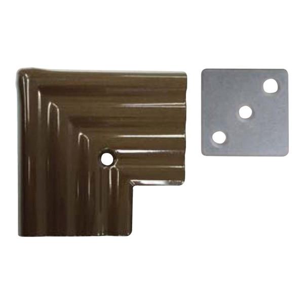 ノンスリップのコーナー施工が容易に行えます。上から被せてネジ止めするだけ。ノンスリップ38幅サイズ：外側565×565mm 幅395mm 高さ140mmネジ穴；45Φ材質；耐蝕アルミ合金A6063S-T5≪画像は商品を撮影し掲載しております...