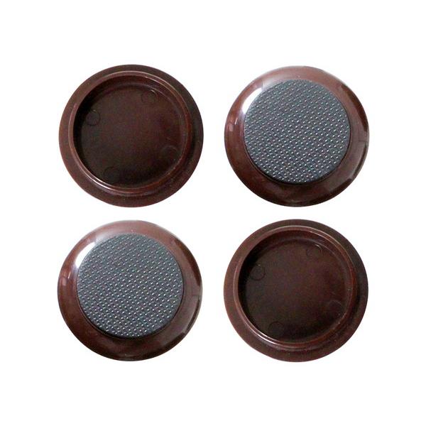 底面にエラストマー樹脂を使用したすべり止め付き平置キャップです。テーブル・ベッドなどのズレ防止に。サイズ：幅59×奥行59×高さ20mm 厚さ20.5mm内径：45Φmm質量：32g材質：ABS樹脂 エラストマー樹脂耐荷重：100kg ※4...