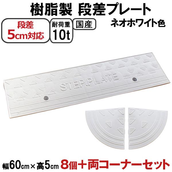 ●サイズ本体1個(約mm)：600×153×50　重量(約kg)：0.9コーナー1個(約mm)：幅153×奥行153×高さ50 　重量(約kg)：0.17●材質：再生PP（ポリプロピレン）樹脂製●対応車種：10ｔ車まで●付属品：ボルド1本　...