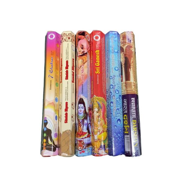 内容：ダルシャン インド香おススメアソートセット原産国：インド<Sandal Mysore>ダルシャンにも白檀の香りはあります！このマイソールはダルシャンの中でも人気のサンダル香です。サンダル香の香水みたいで上品な印象<C...