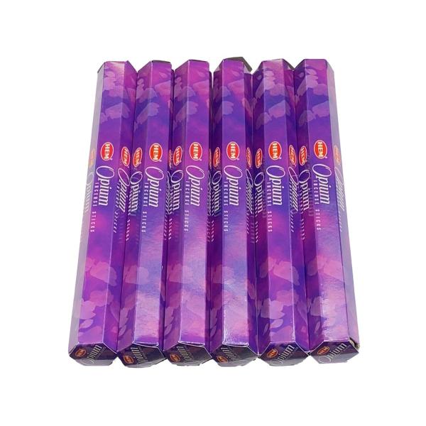 内容：HEM　オピウム香内容量：お香20本入りが6箱(1箱約20本×6箱　120本/ばらつきがあります)原産国：インド少し強めのフローラル系の香りと石鹸に似た甘さが絶妙に調和し妖艶さを引き立てている。このお香は広めの空間の香り付けや、妖艶な...