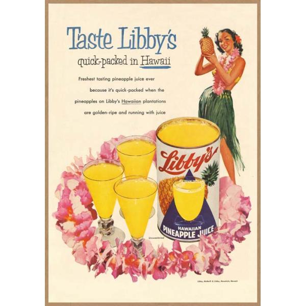 主に 1930〜1960年代のアメリカ雑誌に掲載された、ヴィンテージ風味たっぷりな広告等の復刻版ミニポスターです。●お届けはポスターのみです。ポスターに記載されている商品は販売しておりません。■サイズ： B5 約 257 ｘ 182 (mm...