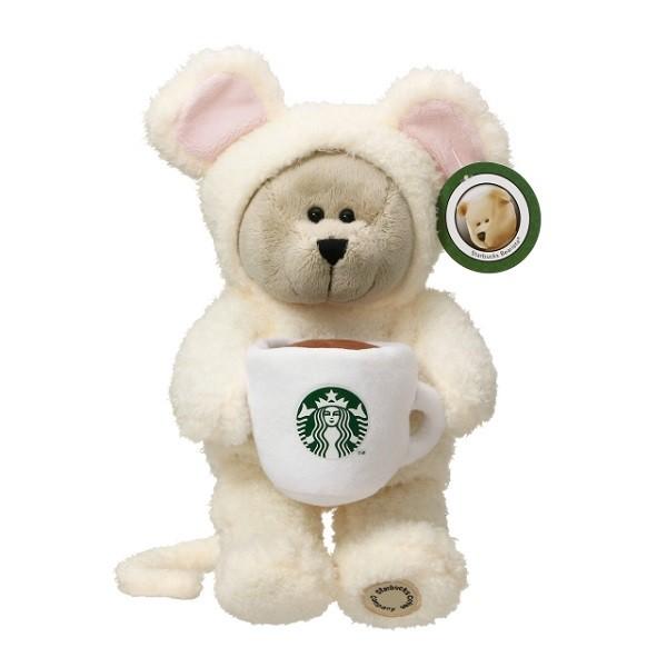 ★STARBACKSスターバックス ニューイヤーべアリスタねずみ干支のねずみのコスチュームを着たベアリスタ♪2020年の干支“ねずみ”の着ぐるみをまとったベアリスタです。大きなコーヒーカップを両手で持った、なんとも愛らしいくるんとした尻尾が...