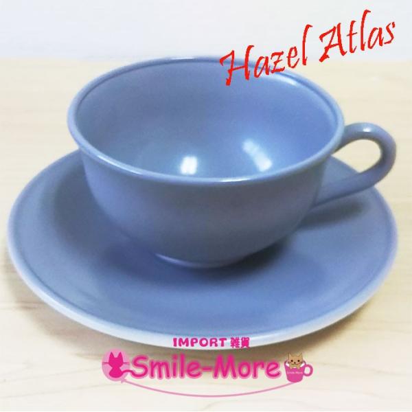 メーカー：Hazel Atlas / ヘーゼルアトラス社シリーズ：OVIDE ／ オバイド生産国：アメリカ刻印：なしカップサイズ（cm）：上部径　9.5cm　高さ　5.5cmソーサーサイズ(cm)：直径　14.5cmカラー：モダントーン・グ...