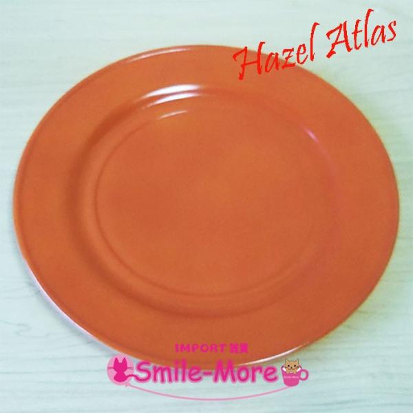 メーカー：Hazel Atlas / ヘーゼルアトラス社シリーズ：OVIDE ／ オバイド生産国：アメリカ刻印：なしサイズ（cm）：直径　22.5cm　カラー：モダントーン・レッドブラウン（赤茶）----------------------...
