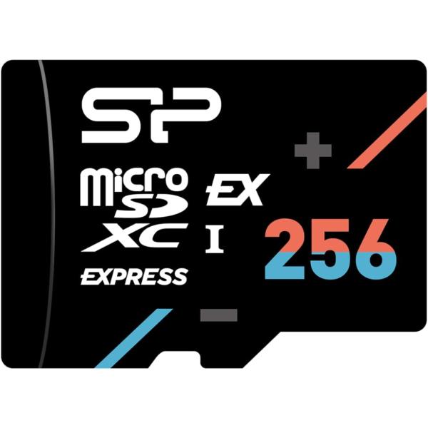 ブランド SP Silicon Powerモデル名 SP256GBSTEI31V10フラッシュメモリタイプ Micro SDXCカードメモリストレージ容量 256 GB色 ブラック・SM2708チップ、SD Express 7.1規格、PC...