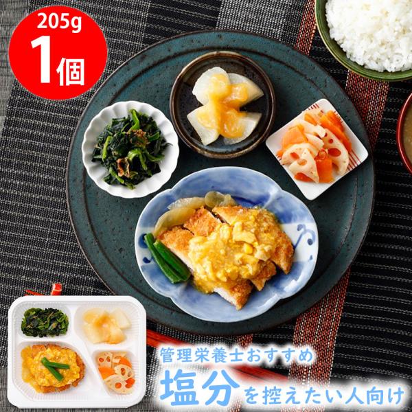 ●商品特徴きくばりごぜんシリーズは1食あたりカロリー300kcal以下,塩分2.0g以下野菜使用量100g以上の冷凍総菜セットです。野菜使用量…芋類きのこ類海藻類豆類を含む。生鮮換算。ジューシーなトンカツを卵とじ風に仕上げたごはんに合う和食...