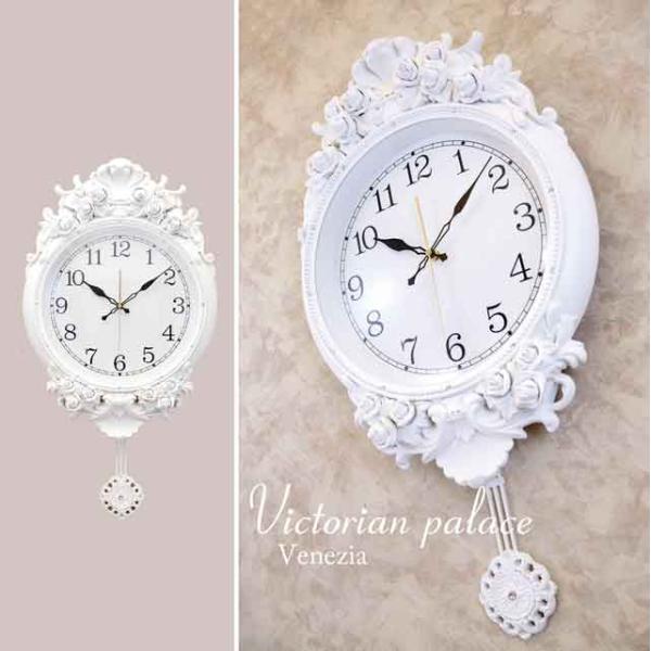 ゴージャスなビクトリアン調の壁掛け時計ペンデュラム(振り子)付きウォールクロック。エレガントなデザインが人気のシリーズです。上品さと個性を兼ね備えたおしゃれなインテリアアイテム。1ランク上のインテリアを目指すあなたにオススメです。お祝いなど...