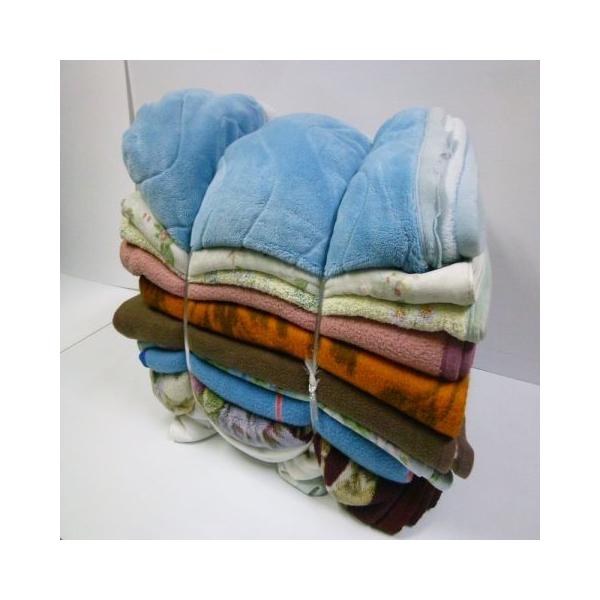 中古毛布（10枚セット） 約130cm×約180cm 古毛布 養生毛布 リサイクル毛布 運送 塗装 犬猫 防寒 楽器 保護 緩衝 古い毛布 あて布団 毛布販売