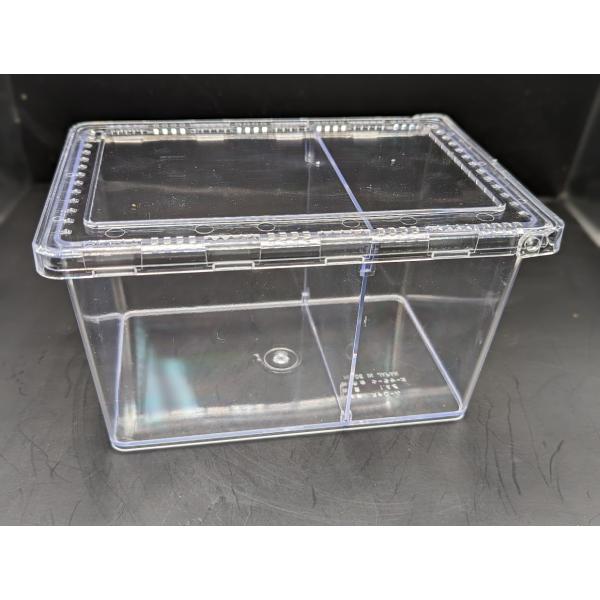 クリアースライダー　標準サイズ　Ｗ１８１×Ｄ１２４×Ｈ１１２シーラケース製クリアースライダーです。仕切り付きで♂♀ペアでの管理ができます。フルクリアのため、どこからでも生体を観察できます。