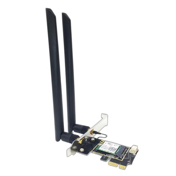 【特徴】AX210NGWを搭載し、PCI-E ×1接続でデスクトップPCに対応。Wi-Fi 6Eの2.4GHz・5GHz・6GHzトライバンドを利用でき、外付けアンテナで安定した受信が可能。Bluetooth 5.3も内蔵しています。【機能...