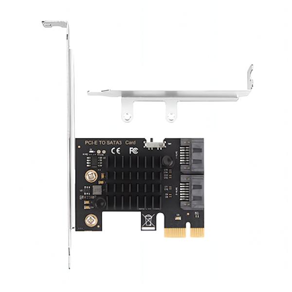 【特徴】ASM1061コントローラ搭載のPCIe x1接続SATA拡張カードです。デスクトップPCやサーバーの空きPCI Expressスロットに挿すだけで、SATA 6Gbpsポートを2基増設できます。SATA3.0（6Gbps）/PCI...