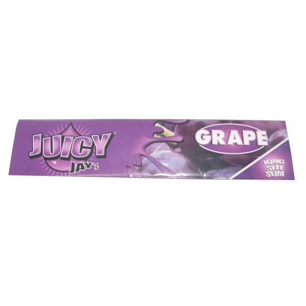 Juicy Jay's/ジューシージェイズ グレープペーパー　フレーバー：グレープ　flavour：Grape　Kingsize　長さ約110mm / 幅約44mm　32枚入り×3冊　3 booklets×32 papers