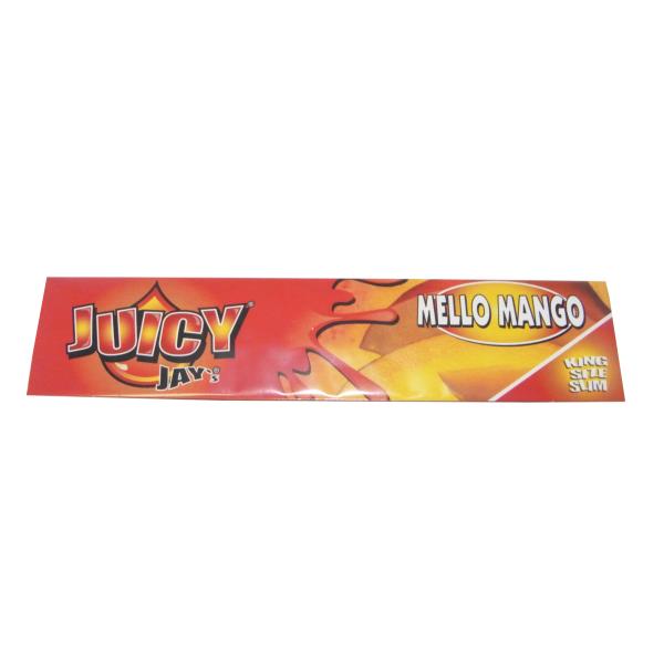 Juicy Jay's/ジューシージェイズ メローマンゴー　フレーバー：メローマンゴー　flavour：Mello Mango　Kingsize　長さ約110mm / 幅約44mm　32枚入り×3冊　3 booklets×32 papers