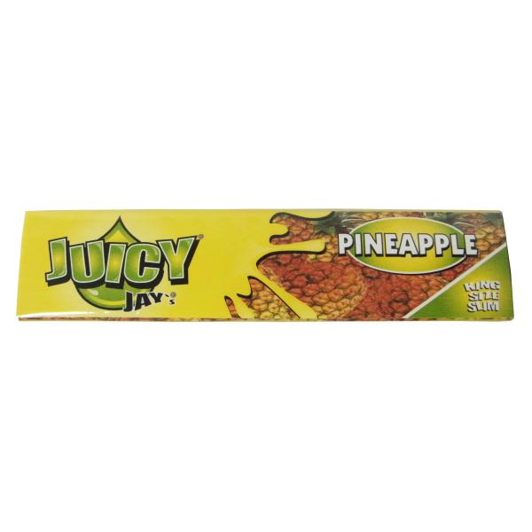 Juicy Jay's/ジューシージェイズ パイナップル　フレーバー：パイナップル　flavour：Pineapple Kingsize　長さ約110mm / 幅約44mm　32枚入り×3冊　3 booklets×32 papers