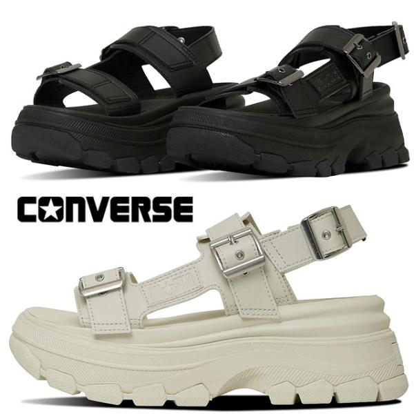 コンバース|converseレディース 厚底 サンダル■商品説明BLK/BLK(31314241)/S4377LLY.WHT(31314242)/S4378オールスターの厚底サンダルモデル。トレックウエーブと連動したボリューム感のある厚底ソ...