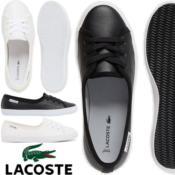 ラコステ51SFA0130 レディース スニーカー■商品説明312(BLK/WHT)/S710521G(WHT/WHT)/S7106フェミニンなスタイルにカジュアルな機能性を加えたローカットレザースニーカー。・上品なシボ感をまとったレザーア...