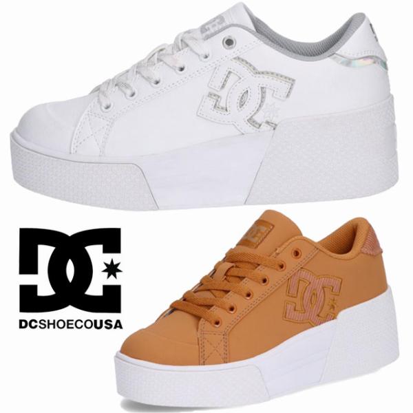 ディーシーシューズDW244601 レディース 厚底 スニーカー■商品説明WS4(WHITE/WHITE/SILVER)/S1986LBR(LIGHTBROWN/WHITE)/S1987存在感と美脚効果を発揮するウェッジソールが魅力的なモデ...