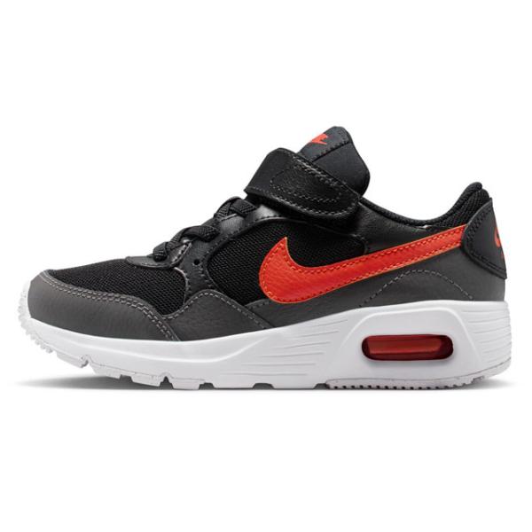 ナイキ|NIKECZ5356 キッズ 男の子 スニーカー■商品説明017(BLACK/TEAM ORANGE-MEDIUM ASH)/S6237Airのクッショニングを搭載した、シンプルで快適な履き心地のナイキ エア マックス SCは、万能...