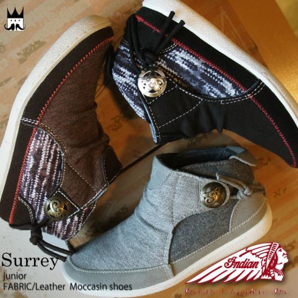インディアン INDIANIND-13301 男の子 女の子 子供靴 キッズ ジュニア ブーツ ■商品説明BLACK(ブラック)D.BROWN(ダークブラウン)GRAY(グレー)インディアンの新定番！モカデザインを取り入れたカジュアルシュー...