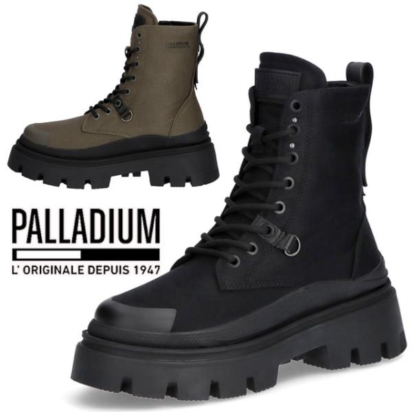 パラディウム94355 レディース 厚底 ブーツ■商品説明008(BLACK)/S2244325(OLIVE NIGHT)/S2245フランス軍ご用達の編み上げシューズで有名なブランド、パラディウム。約70年前に飛行機のタイヤメーカーとして...