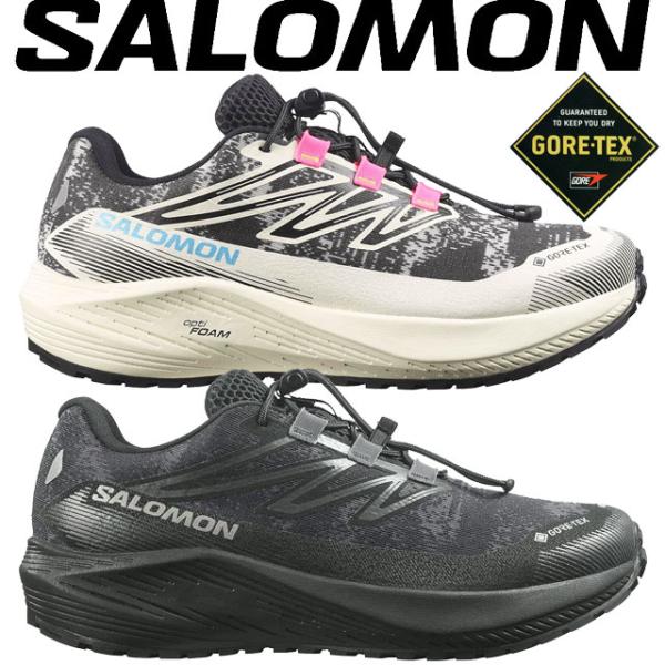 サロモンレディース 防水 スニーカー■商品説明492562(Vanilla Ice/Black/Knockout Pink)/S6819492563(Asphalt/Black/Cloudburst)/S6820舗装路から砂利道まで、快適さ...