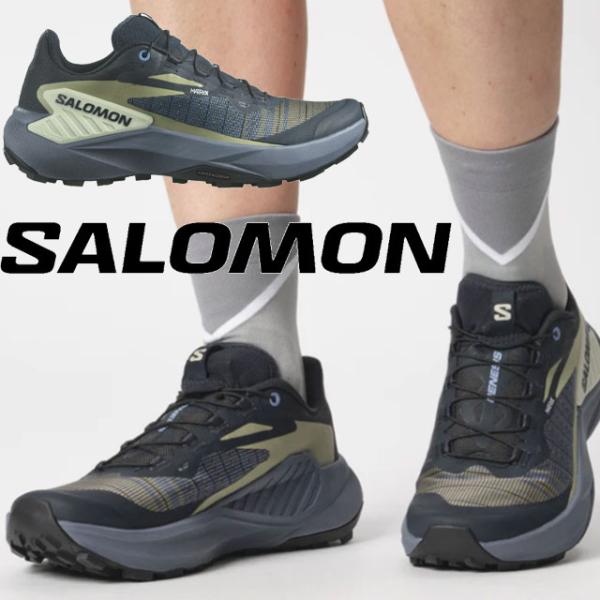 サロモンL4744320023 レディース スニーカー■商品説明474438(Carbon/Grisaille/Aloe wash)/S6821Genesis は、山を駆け抜けるアドベンチャーに最適なランニングシューズ。快適さはもちろん、ダ...