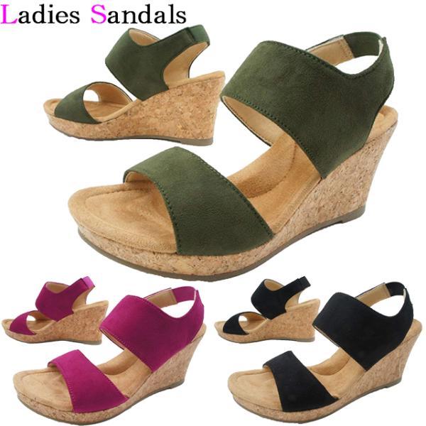 9247 レディース ウェッジソール サンダル 厚底■商品説明BLACKs(ブラック)BEIGEｓ(ベージュ)KHAKIｓ(カーキ)MAGENTAs(マジェンタ)コルクヒールが夏らしいウェッジサンダル。バックバンドでホールド力も◎着脱もスポ...