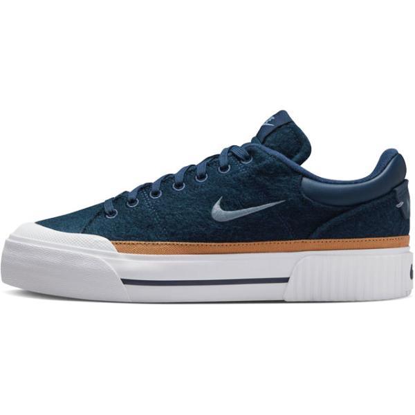 ナイキ|NIKEFZ2606-400 レディース スニーカー■商品説明400(MIDNIGHT NAVY/ASHEN SLATE-FLAX)/S6667コート レガシー リフトでワンランク上のスタイルを実現。 プラットフォームミッドソールが...