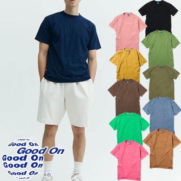 グッドオン|GOOD ONGOST-701 メンズ ショートスリーブクルーTシャツ■商品説明ブラック BLACKネイビー NAVYPコーラル P-CORALPマッチャ P-MATCHAPバナナ P-BANANAPセージ P-SAGEPブラウ...