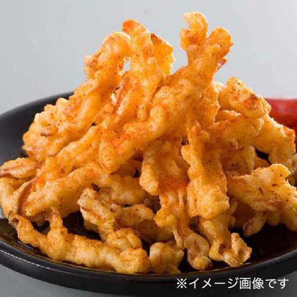 12,000円（税込）以上のお買い上げで送料無料噛めば噛むほど味が出るさきいかのフライを明太子味のピリ辛に仕上げました。