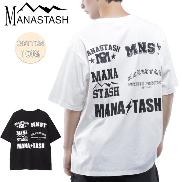 MANASTASH マナスタッシュ SPONSOR LOGO TEE スポンサーロゴティー 792-4134017 【Tシャツ/半袖/トップス/綿/コットン/アウトドア】【メール便・代引不可】
