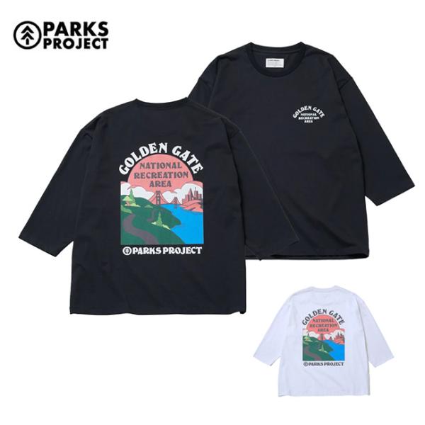 PARKS PROJECT パークスプロジェクト GOLDENGATE 3/4 Tee ゴールデンゲート3/4ティー 102508001 【 トップス クオータースリーブ ロンT ワイド ショート丈 アウトドア 】【メール便・代引不可】