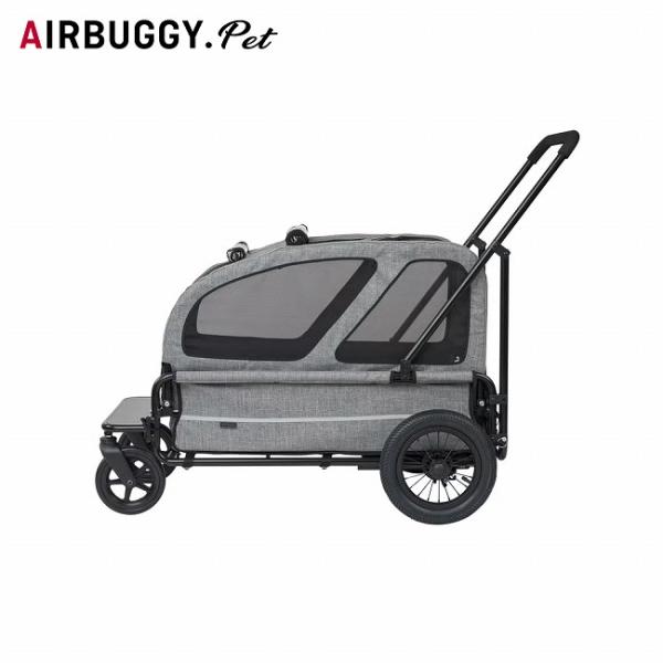AIRBUGGY エアバギー キャリッジ 2点セット [台車・ルーフ] AD3055 【 ペットカート ドッグカート 大型犬 多頭 お出かけ お散歩 折り畳み フットブレーキ 】