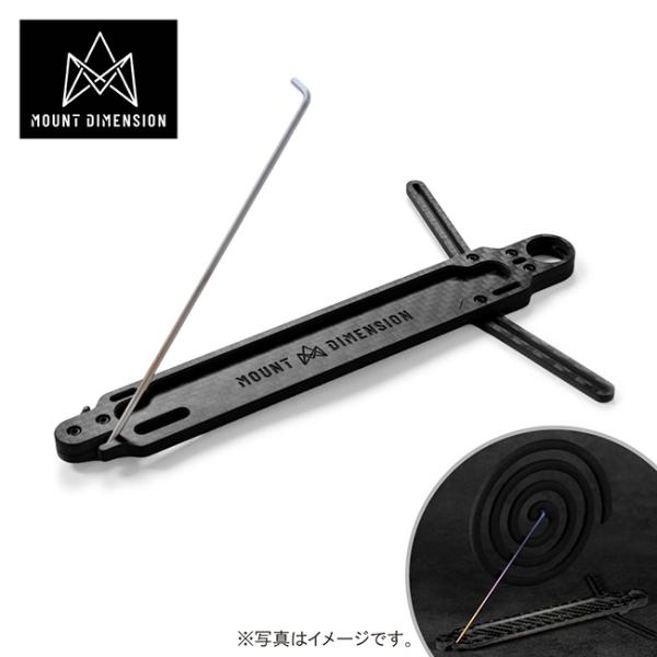MOUNT DIMENSION マウントディメンション The Mosquito Coil Rack ザモスキートコイルラック 【 蚊取り線香ホルダー 蚊遣 軽量 カーボン チタン キャンプ アウトドア】