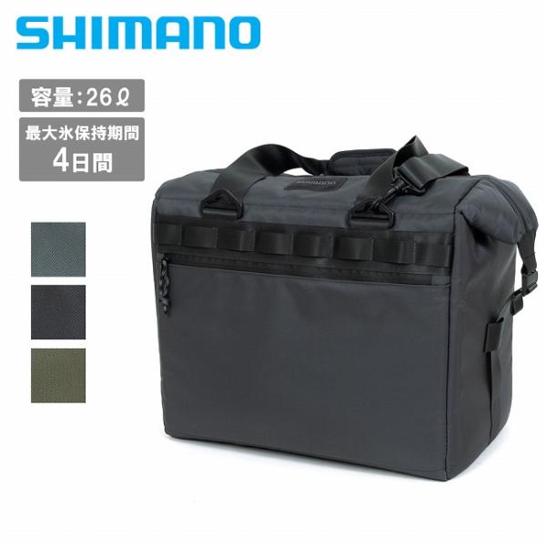 SHIMANO シマノ COOLER BAG PRO L(26L) クーラーバッグプロL 【 ソフトクーラー 肩掛け 防水インナー 止水ファスナー サイクリング 釣り キャンプ アウトドア 】