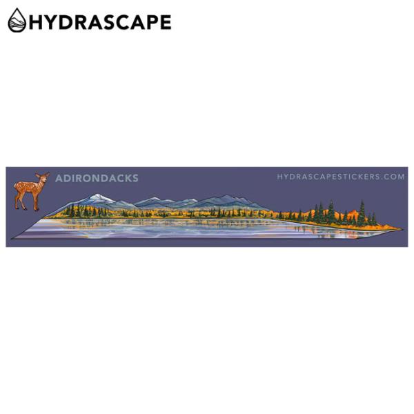 Hydrascape ハイドラスケープ Miniscape Sticker ミニスケープステッカー Adirondacks 【 シール カスタム 水筒 車 クーラーボックス 食洗器対応 防水 UV耐性 アウトドア 雑貨 】【メール便・代引不可】