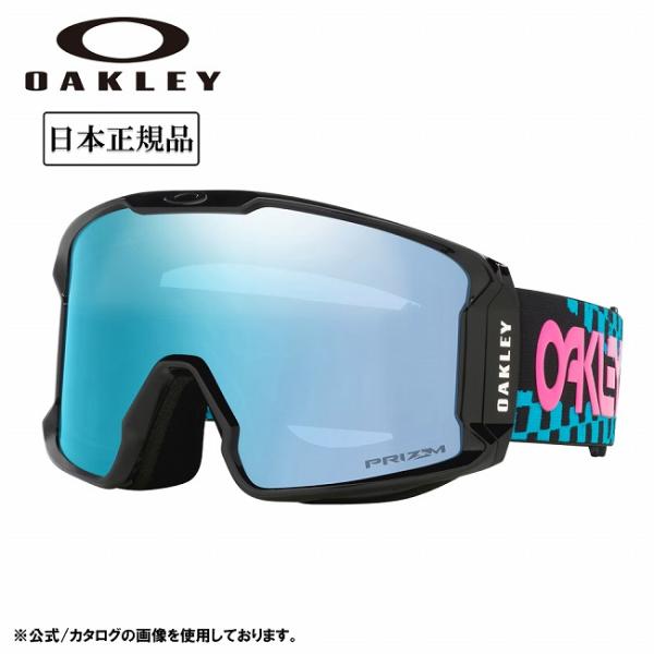 2026 OAKLEY オークリー Line Miner L ラインマイナー Chex Black / Prizm Snow Sapphire Iridium OO7070-I201 【 日本正規品 ゴーグル スノーボード スノボ スノボー...
