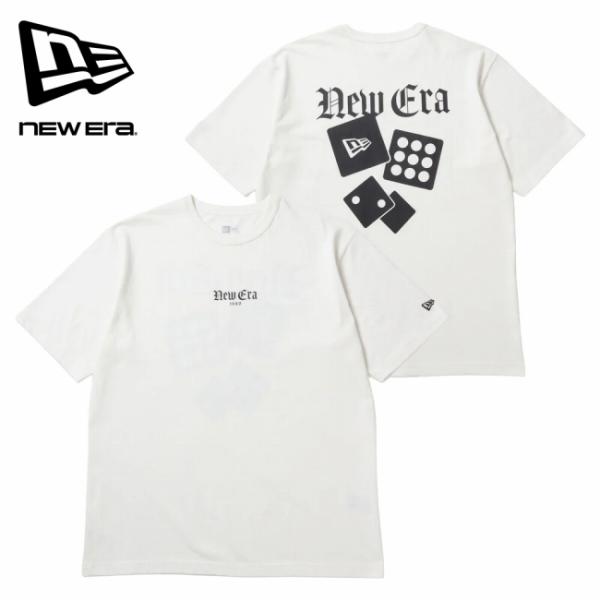 NEWERA ニューエラ 半袖 ウォッシュド コットン Tシャツ 1920 Dice オフホワイト 14856640 【 トップス ショートスリーブ ユニセックス 綿 アウトドア 】【メール便・代引不可】