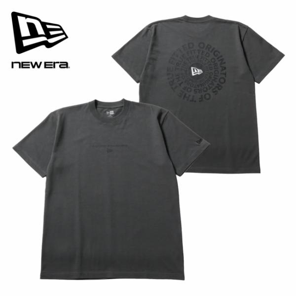 NEWERA ニューエラ 半袖 コットン Tシャツ Circle ロゴ グラファイト 14856719 【 トップス ショートスリーブ ユニセックス 綿 アウトドア 】【メール便・代引不可】