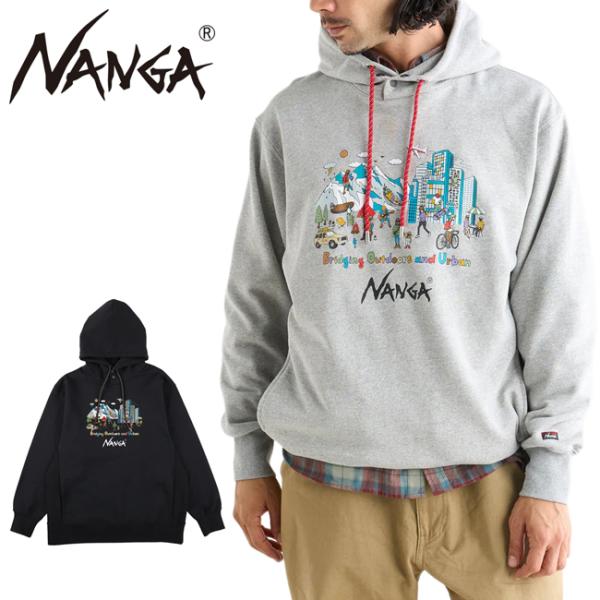 NANGA ナンガ ECO HYBRID SWEAT HOODIE/BOU1 エコハイブリッドスウェットフーディーBOU1 N2530-1Q069Z 【 トップス 長袖 プルオーバー トレーナー パーカー ドロップショルダー 軽量 タウンユ...