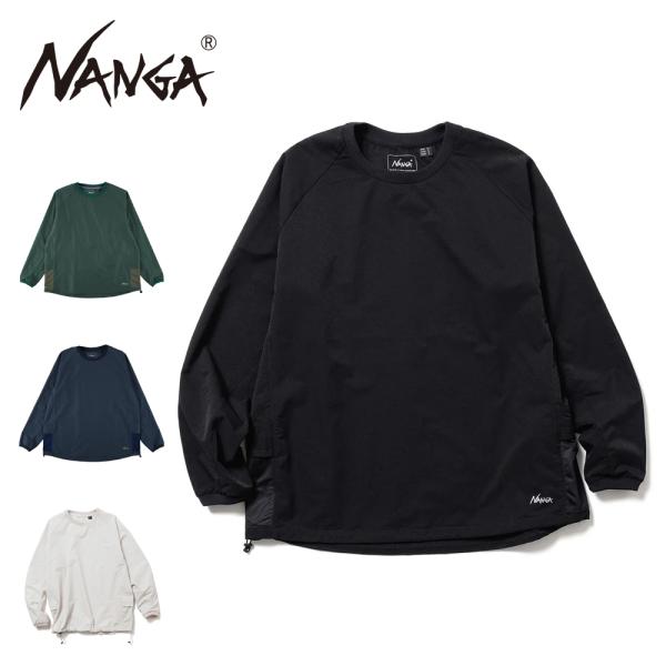 NANGA ナンガ DotAir COMFY L/S TEE ドットエアコンフィーロングスリーブTシャツ N2500-1I301A 【 トップス 長袖 ロンT 通気性 吸汗 速乾 軽量 ドローコード タウンユース アウトドア 】