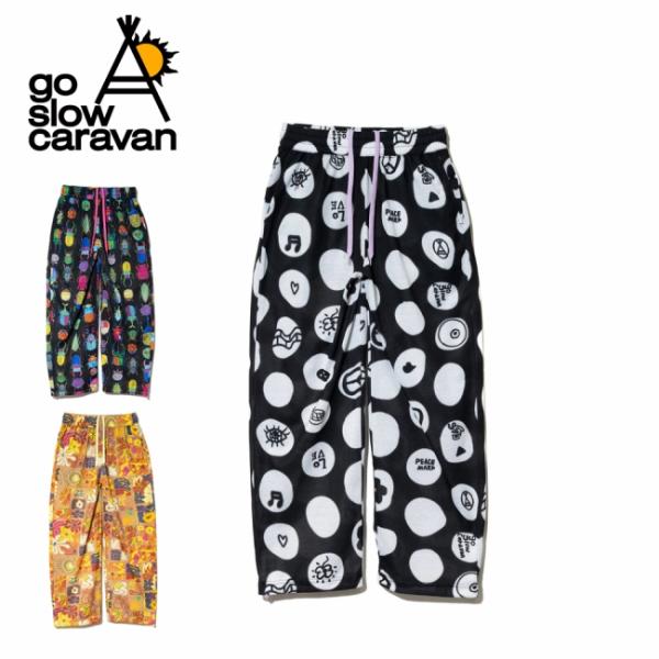go slow caravan ゴースローキャラバン ガラガライージーワイドパンツ  360214 【 ボトムス ズボン ワイド リラックス 】【メール便・代引不可】