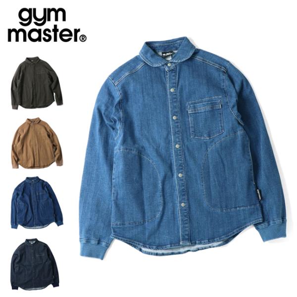 gym master ジムマスター 10ozストレッチデニム/カツラギシャツジャケット G221718 【 トップス 長袖 キャンプ 　フェス アウトドア 】